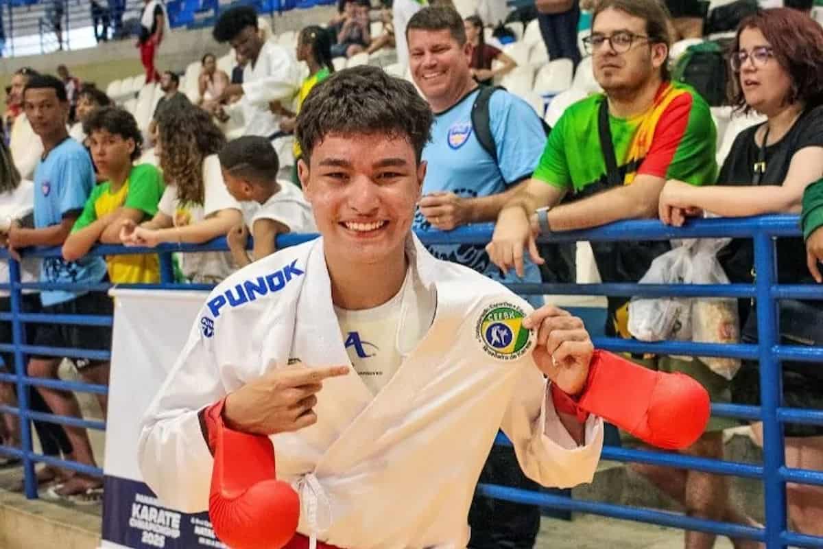 Linharense Erick Melo conquista título Pan-Americano de Karatê em Natal ...